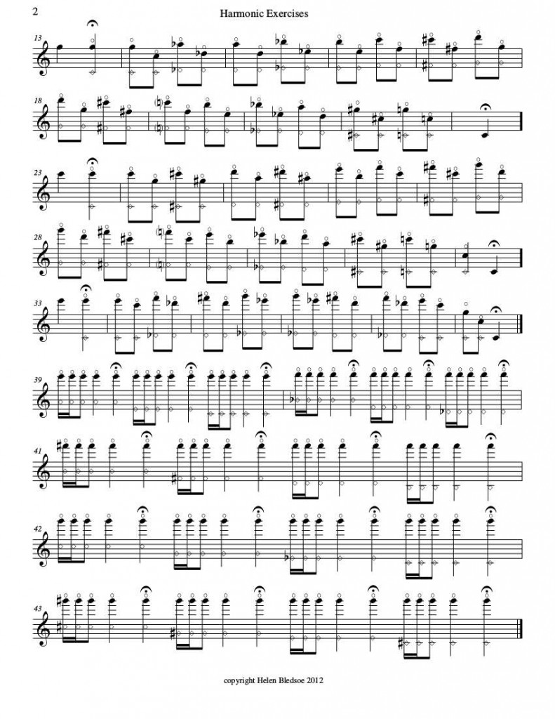 Harmonic Exercises, with Articulation too! – Helen Bledsoe